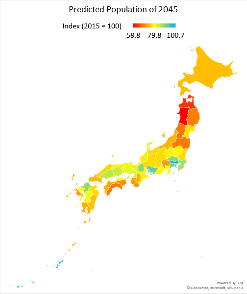 Population Prediction by Prefecture in Japan, 2018 version - How much ...