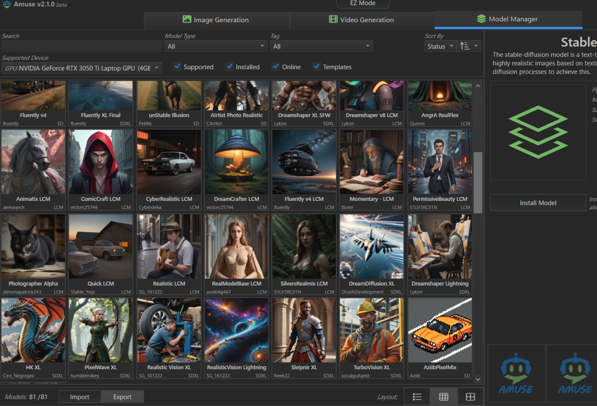 AMUSE V2.1.0 で AziibPixelMix モデルを使ってみる - ncos1のブログ