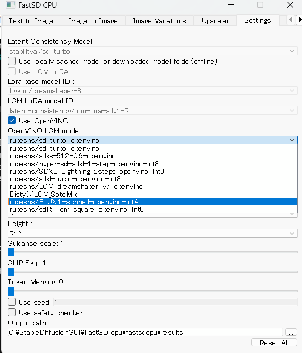 Windows環境のStable Diffusion FastSD CPUでFLUX1を使用してみる・再セットアップ問題対策メモ - ncos1のブログ