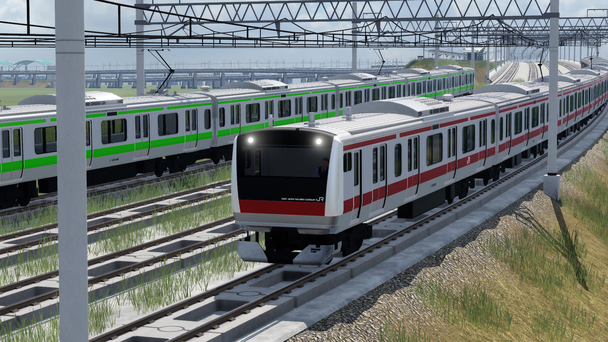 【TF2】TF2なら山手線カラーのE233系も使える！（『Transport Fever 2』E233系MOD紹介） - 社畜ゲートウェイ