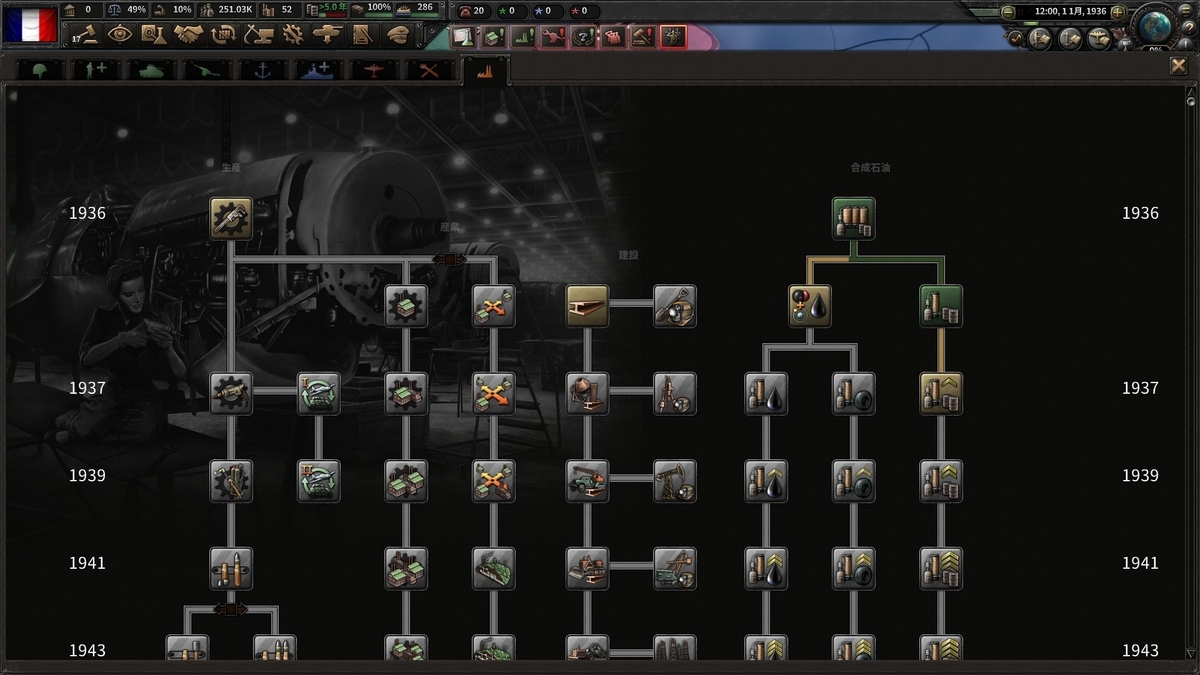 HoI4難易度精鋭兵で民主フランス② - ねこのまどろみ