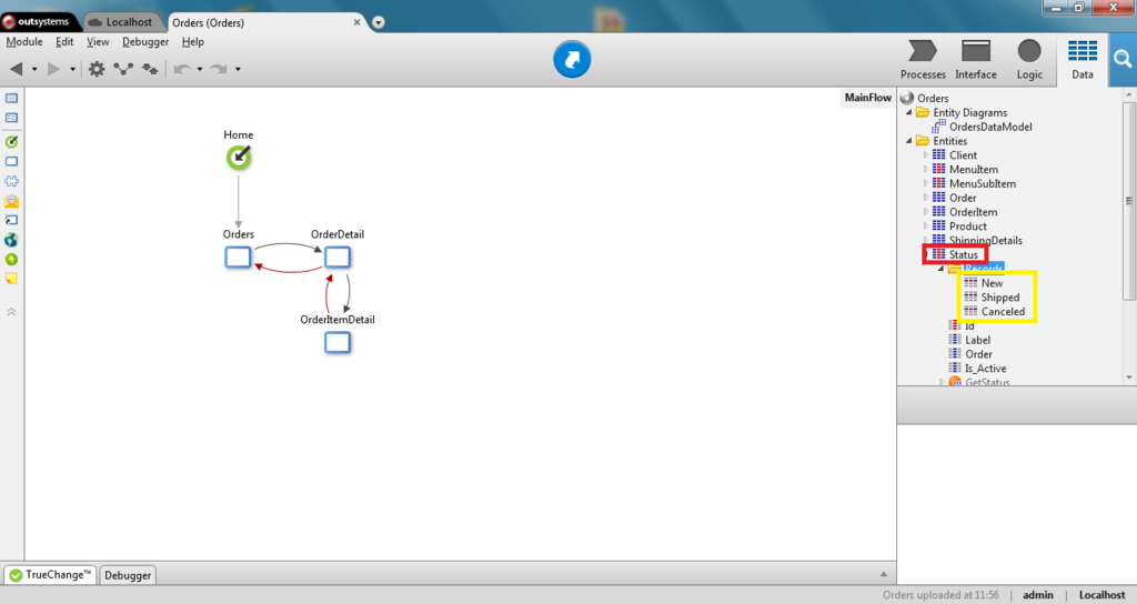 OutSystemsでStatic Entityを実装する（基礎トレ1.6）前編 - OutSystemsエンジニアの猛勉強ブログ