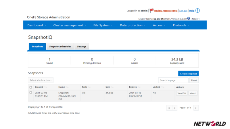 【Dell Blog】PowerScaleのSnapRevert検証とスナップショット機能のおさらい！ - ネットワールド らぼ