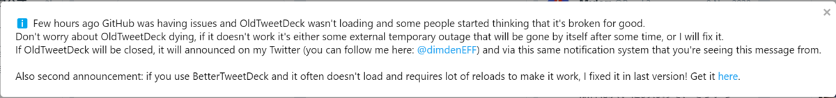 OldTweetDeck - over the rainbow