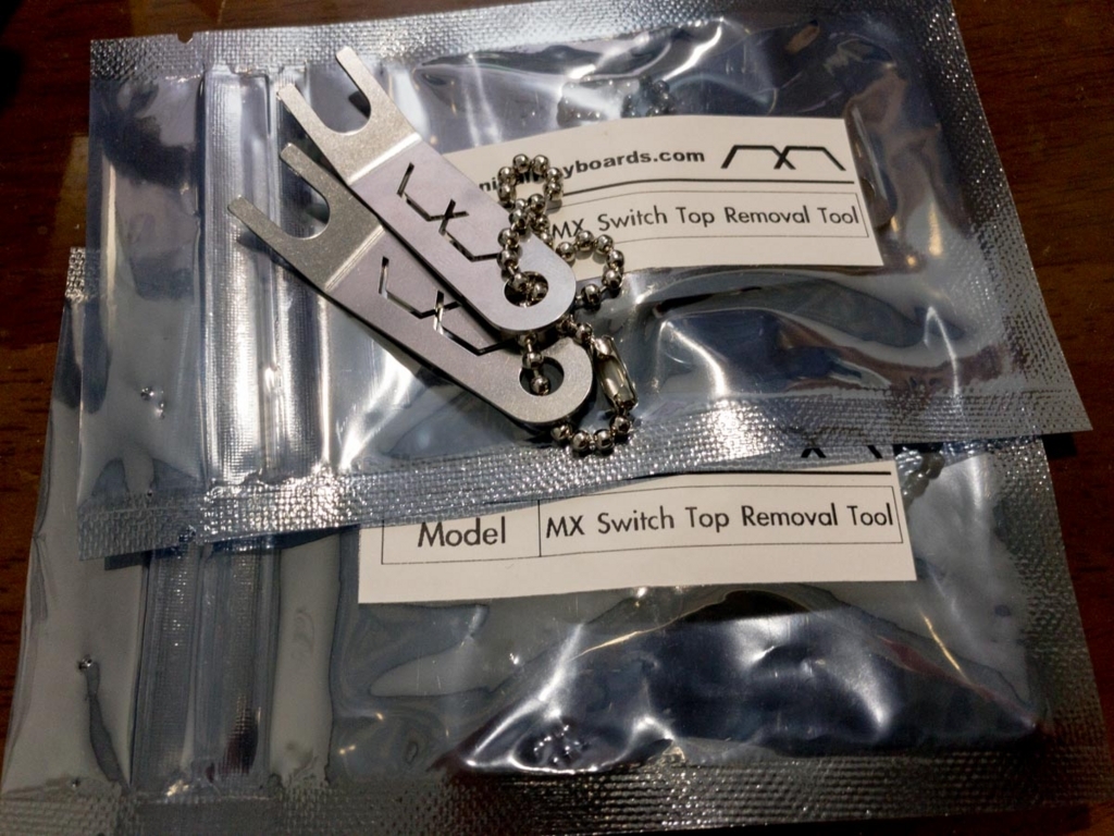 MX Switch Top Removal Tool届いた - にるぽっぽ