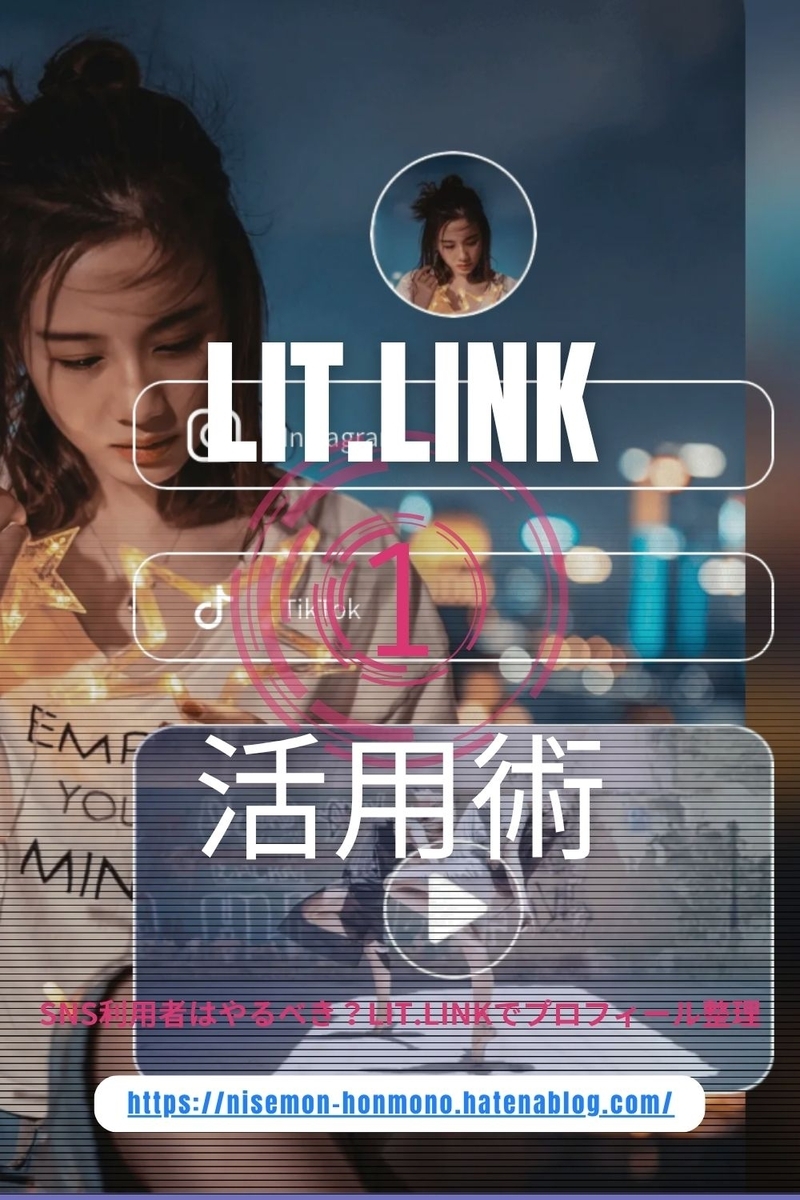 SNS利用者はやるべき？lit.linkでプロフィール整理｜lit.link活用術① - にせもんのホンモノ