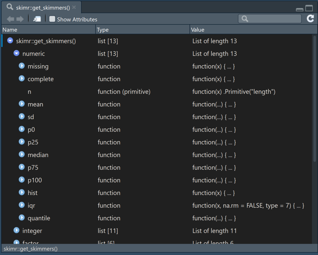(R) skimrの表示をカスタマイズしたい 1回目 - niszetの日記