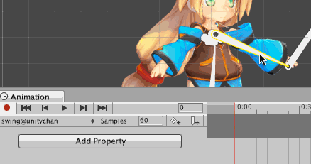 【Unity】Anima2Dでユニティちゃんがネギを振るアニメを作る - おもちゃラボ