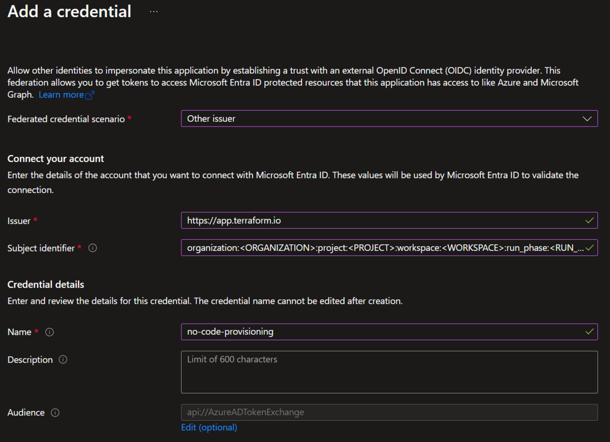 Terraform Cloud のノーコードプロビジョニングは Dynamic Provider Credentials for Azure と相性が良くないというお話 - APC 技術ブログ