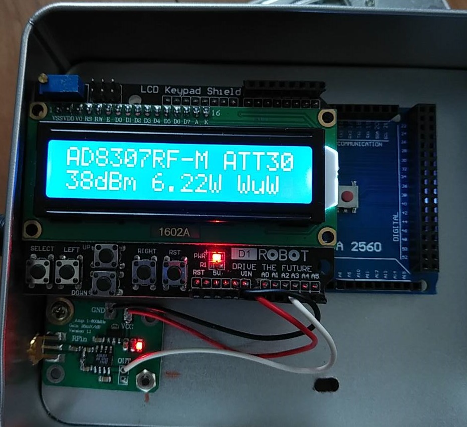AD8307モジュール基板とArduinoを使った電力計 I had tried to make the power meter of ...