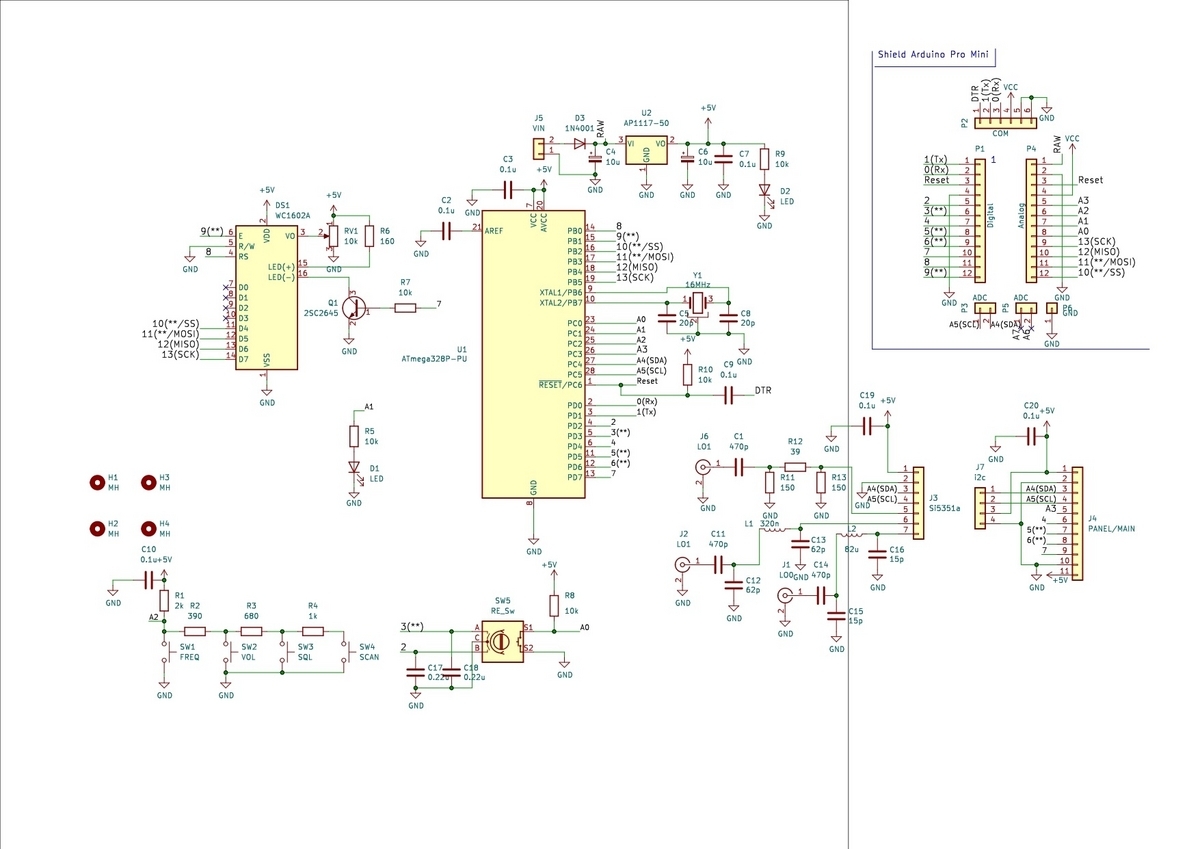 RF signal generator by Si5351a (4) ARDU5351受信機用局発回路その4 - nobcha23の日記