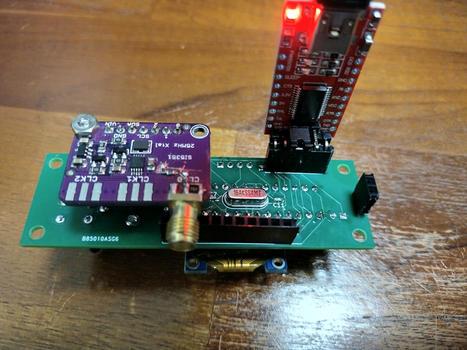 The tiny Arduino controled 5351a VFO Si5351aを用いたArduino制御のVFO - nobcha23の日記