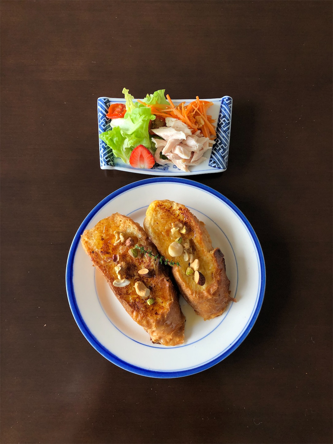 フレンチトースト - 朝たんぱく質生活の記録