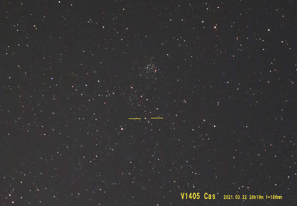 【続：V1405 Cas = カシオペア座新星2021】 - novaaql1993’s blog