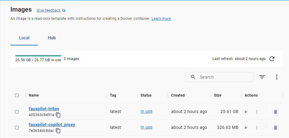 ローカルでGitHub Copilotのようなことができるfauxpilotを試したけどやっぱだめだった - きしだのHatena