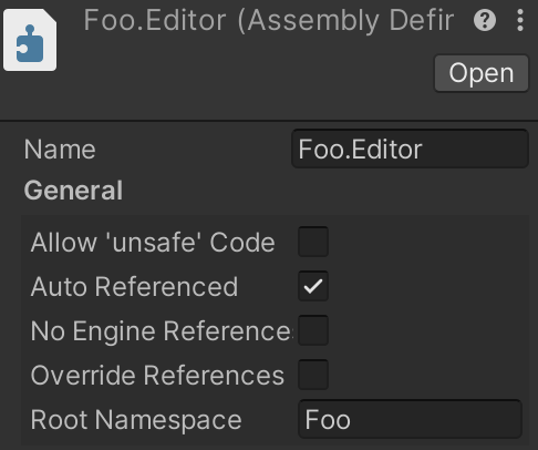 JetBrains Rider/ReSharperのNamespace does not correspond to file locationインスペクションをUnityプロジェクトで期待 ...