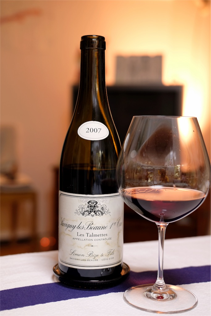 Savigny-les-beaune 1er cru Les Talmettes Simon Bize & Fils - ワインと夕食の日記
