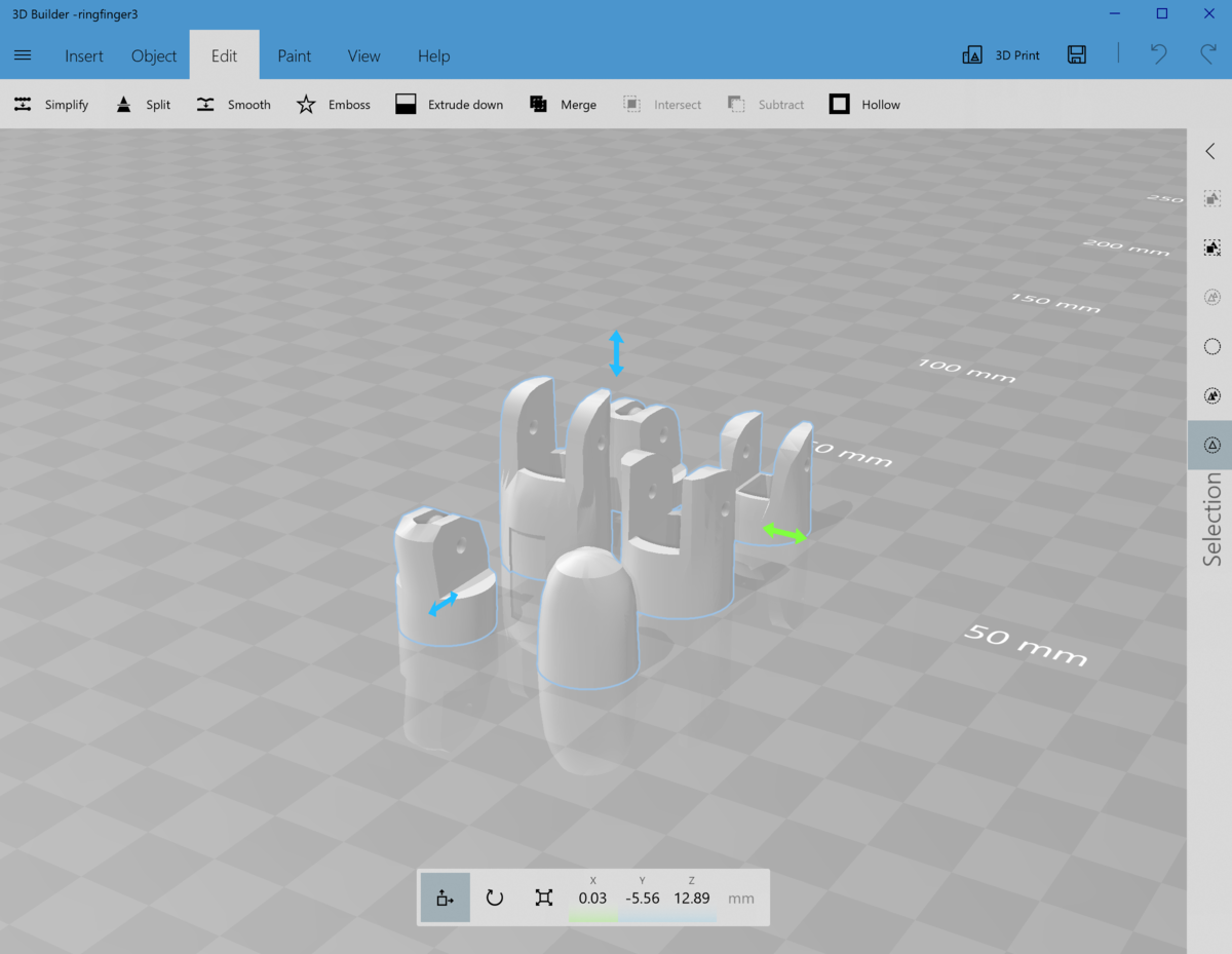 複数あるstlの部品から一部分をカットする方法 - ふるお〜と！