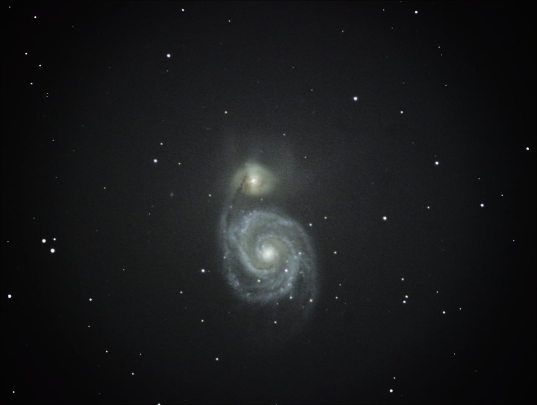 400万光年先に M51 りょうけん座 Arp85 - nyancotan's diary 天体写真 in Hokkaido