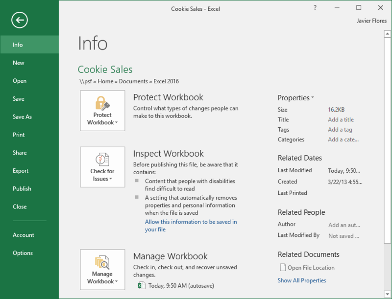 Excel 2016: Getting Started with Excel - octaonenetwork’s blog