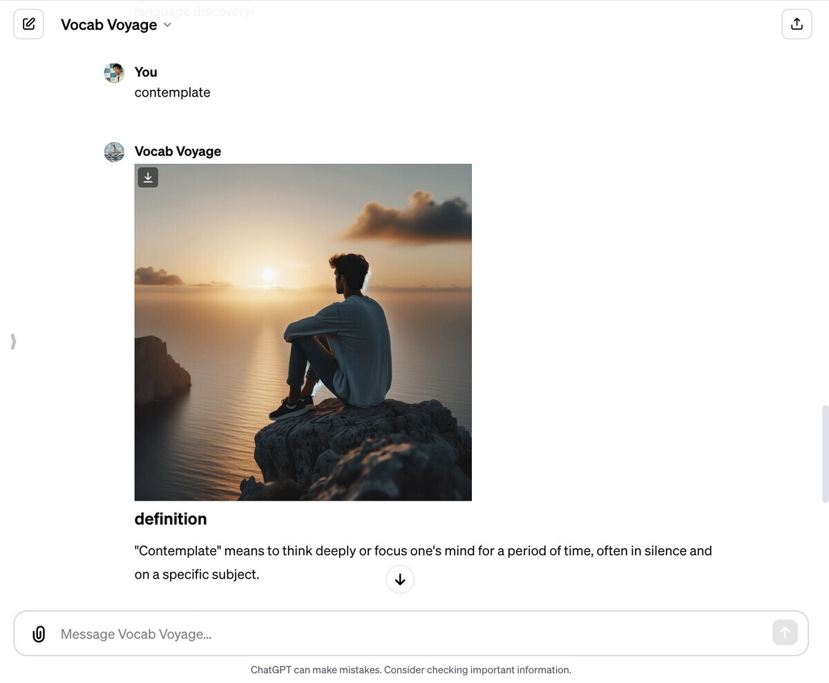 英語の語彙力UP用GPT「Vocab Voyage」を公開しました - 悠々閑適