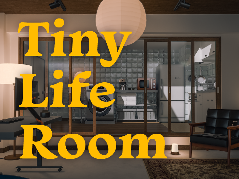 【VRChat】リアルな雰囲気のホームオフィスワールド "Tiny Life Room" - oka-vrc旅行記