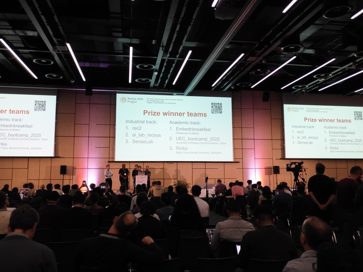 RecSys 2025 / RecSys Challenge 2025参加報告（寺﨑 海翔） - okmt_labのブログ