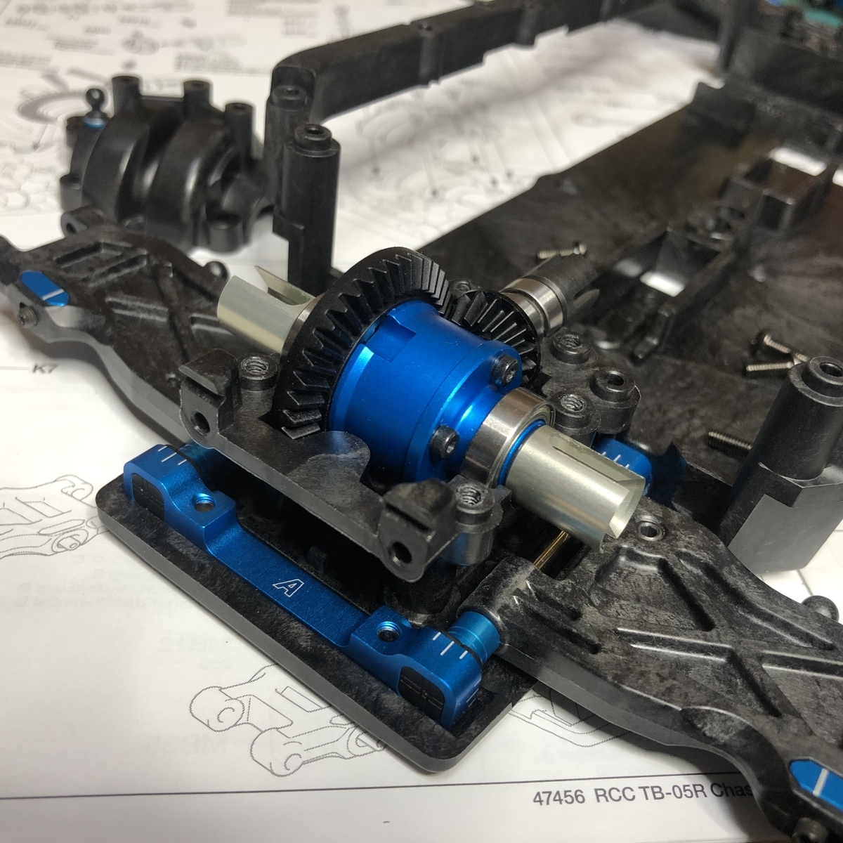 TB-05R Build ⑨⑩,⑮⑯（フロント・リヤデフ） - 新・すもうあしこし～三畳間工房より～