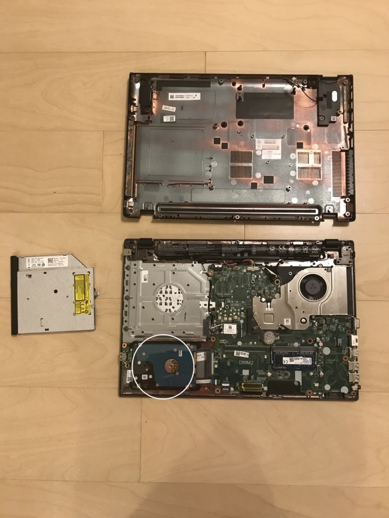 acer Aspire E5-532 series MODEL NO N15Q1 HDD→SSD 交換 - Jの blog