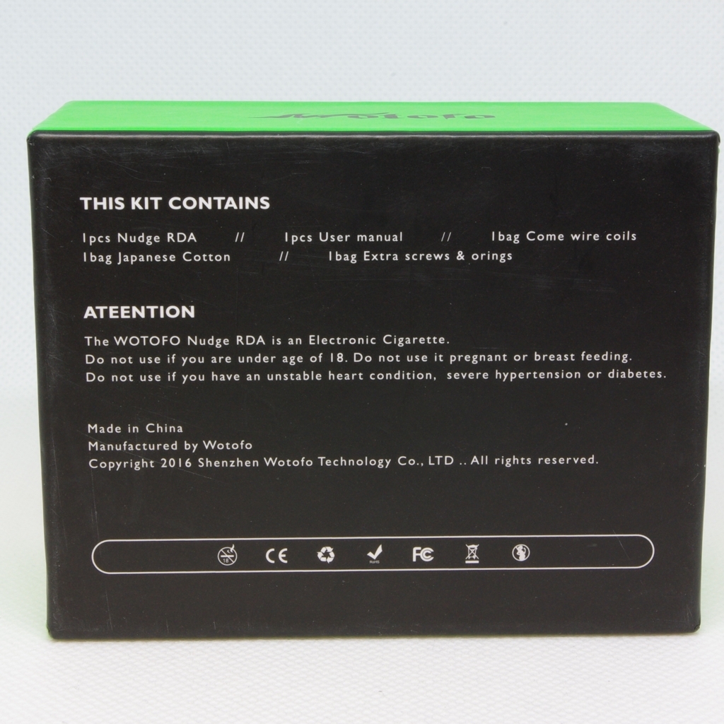 Wotofo NUDGE RDA 22mm / フォトレビュー - べいぱーの暇つぶし
