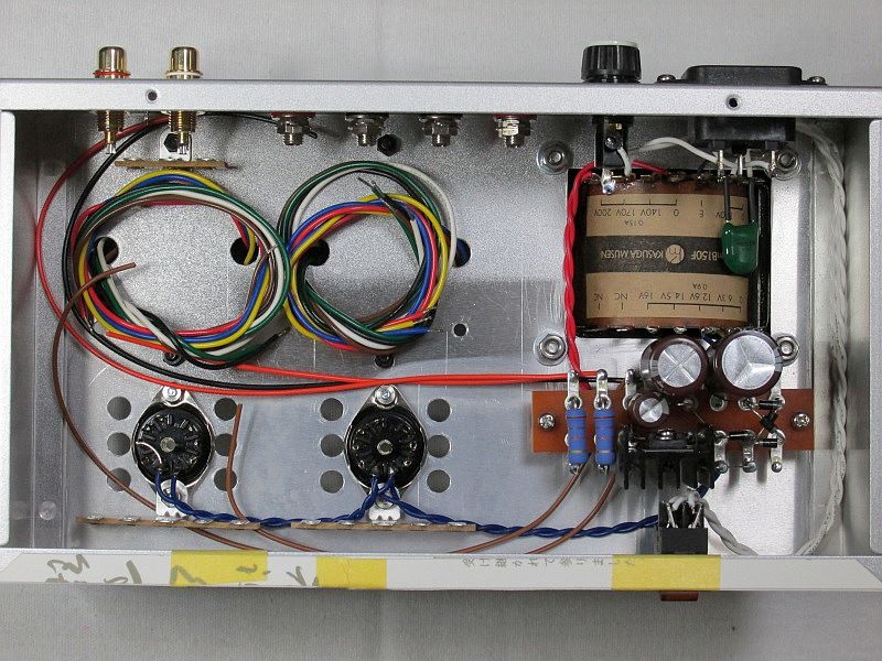 PCL83シングルアンプ・配線完了 - おんにょの真空管オーディオ
