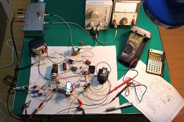 6DN7シングルアンプ・+B電源回路のフィッティング - おんにょの真空管オーディオ