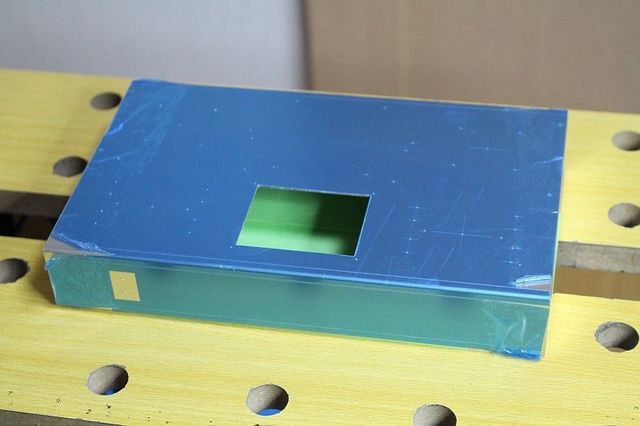 6DN7シングルアンプ・シャーシと裏蓋の加工 - おんにょの真空管オーディオ