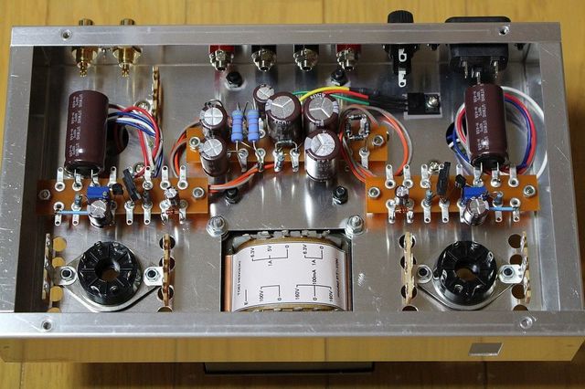 6DN7シングルアンプ・試作機組み立て開始 - おんにょの真空管オーディオ