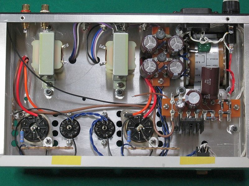 4P1Sシングルアンプ・本番機配線スタート - おんにょの真空管オーディオ