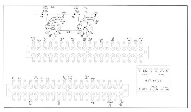 5A6シングルアンプ・端子図作成 - おんにょの真空管オーディオ