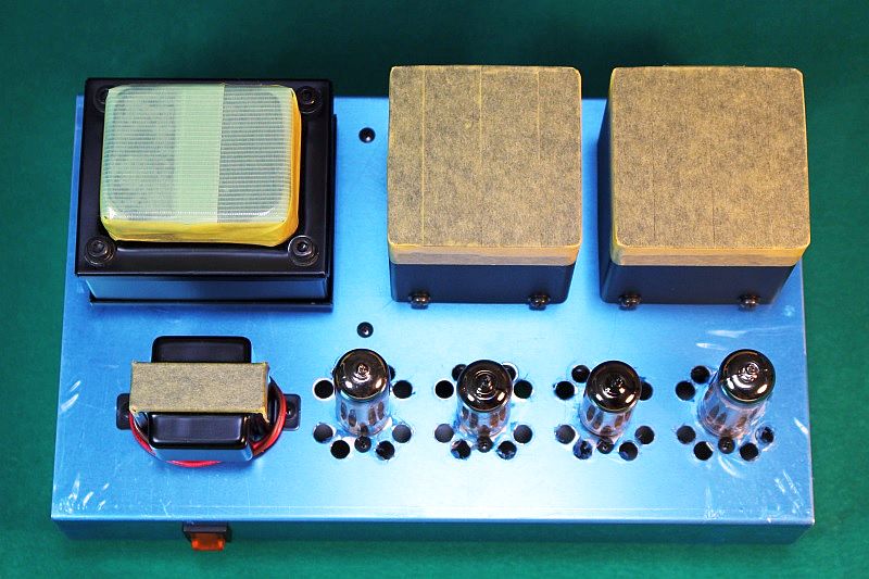 6AR5シングルアンプ・シャーシ加工～仮組み - おんにょの真空管オーディオ