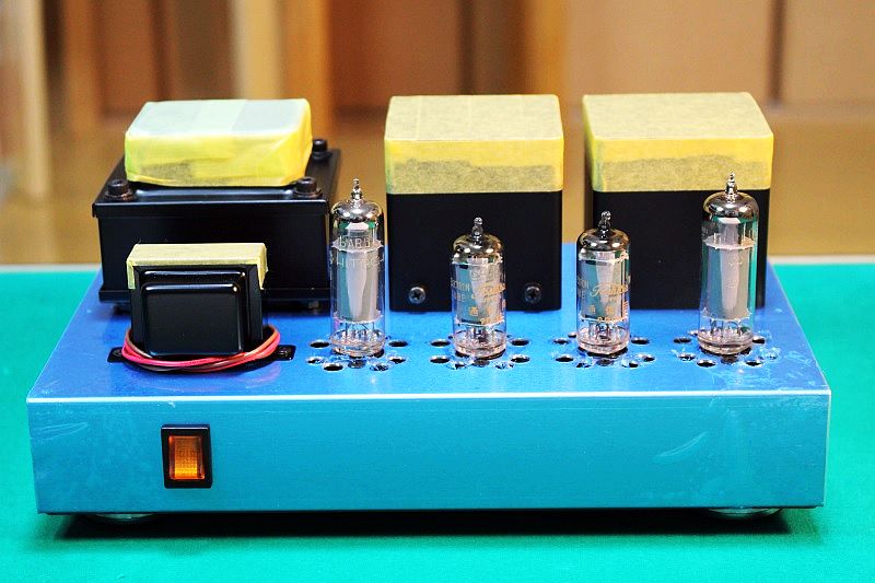 6AR5シングルアンプ・シャーシ加工～仮組み - おんにょの真空管オーディオ