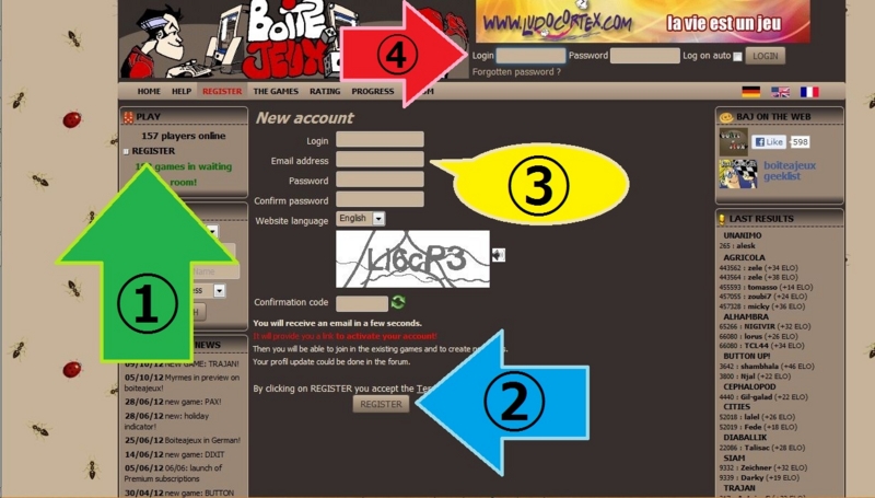 【アグリコラ】BoiteAJeuxでオンラインアグリコラ【登録編】 - 「ゲーム」が好き。