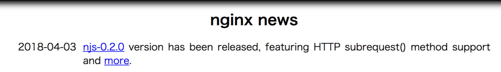 nginx njs-0.2.0 リリース！ - Opensourcetechブログ