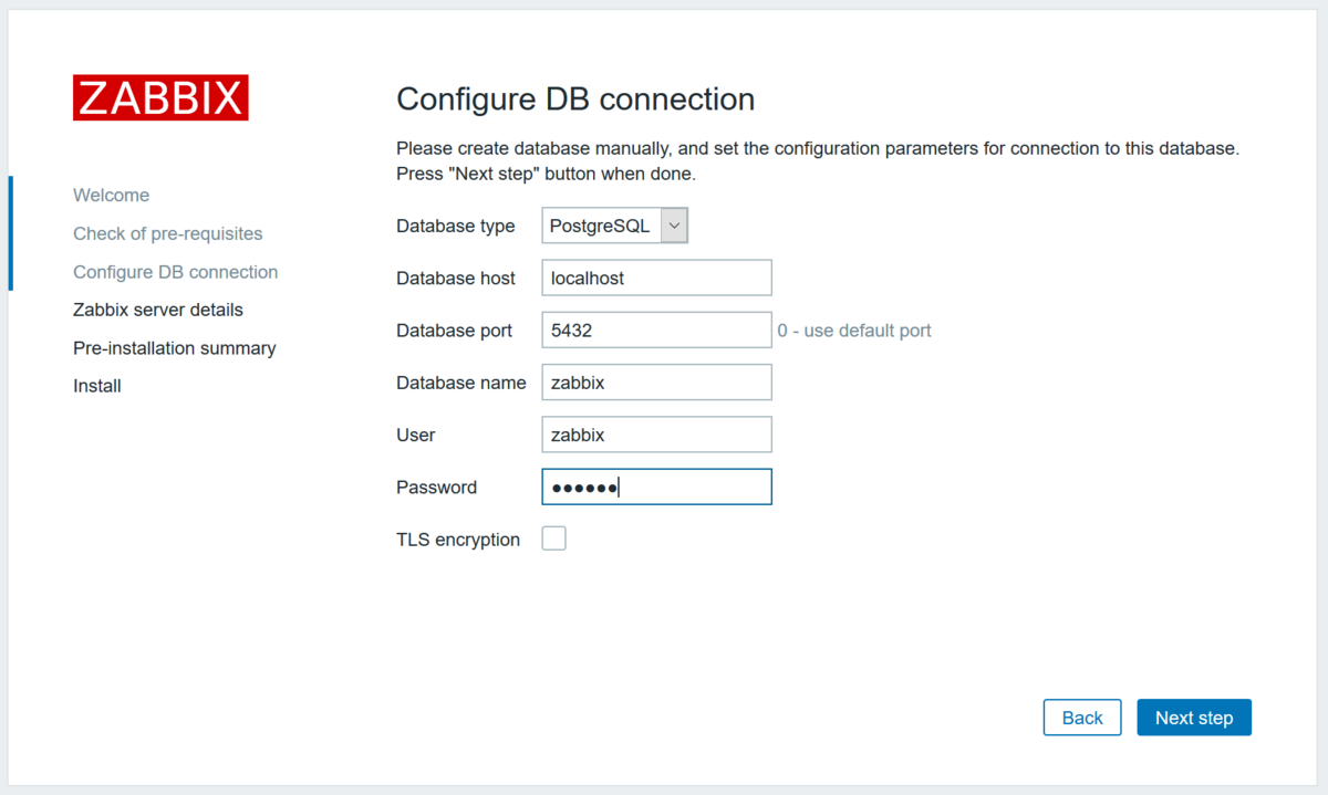 Zabbix 5.0 LTS with PostgreSQL/nginx on CentOS7の構築 --失敗編-- - Opensourcetechブログ