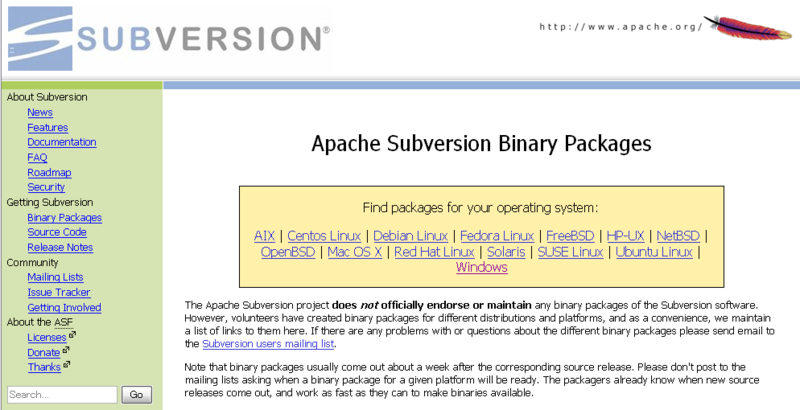 subversionを1.4.61から1.6.13にバージョンアップ - みちしるべ