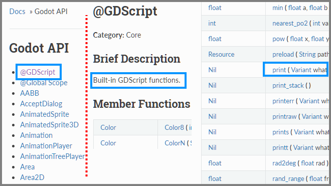 "Godot Engine" GDScript 8 「関数とメソッドと print() と change_scene()」 - 俺に解るように ...