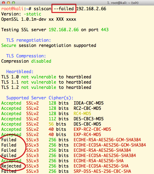 sslscanでサーバのSSL/TLS状態を簡単にチェックする - ろば電子が詰まつてゐる