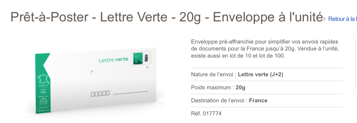 フランスで書類を提出するのに便利なLettre Verte - 今日のパリ 今日のパン（パリのオジサン）