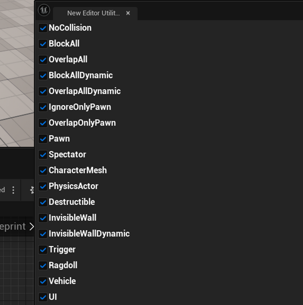 【UE5】Collision Presetのリスト情報を取得する方法について（GetProfileNames） - ぼっちプログラマのメモ