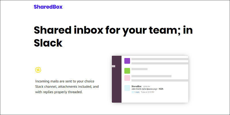 面倒なメールのやり取りをSlackのチャットで一括管理できる「SharedBox」を使ってみた！