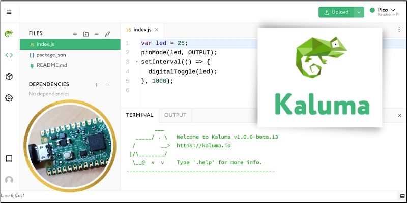 Raspberry Pi PicoをJavaScriptで制御できるWeb開発環境「Kaluma」を使ってみた！