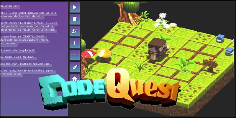 JavaScriptで遊ぶ3Dゲーム！独自のステージも作成可能な「CodeQuest」で遊んでみた！