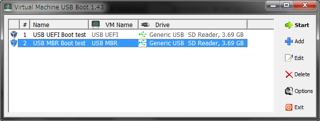 【VirtualBox 】Virtual Machine USB Boot【USBブート確認】 - Palm84 某所の日記